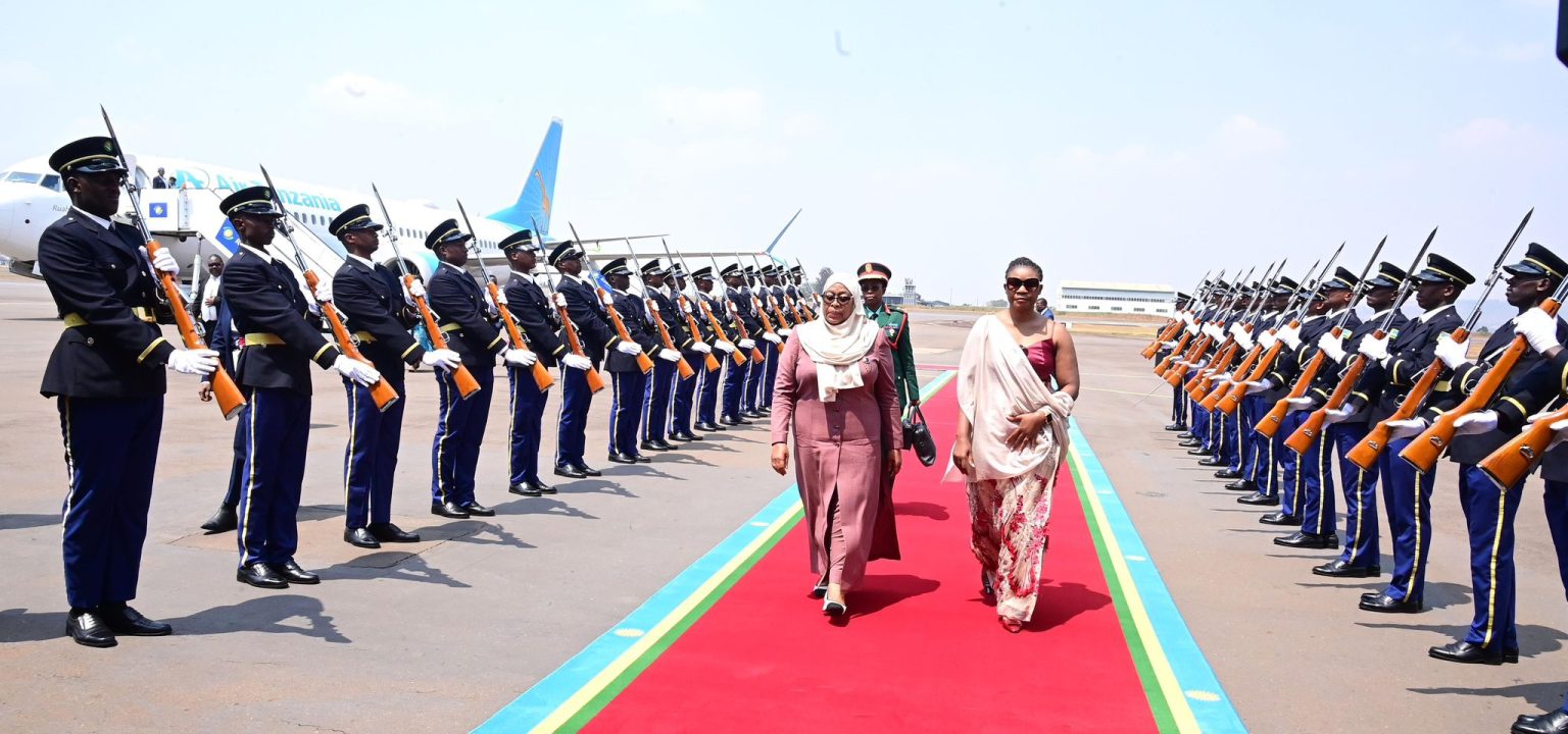 Samia arrives in Kigali for Kagame’s inauguration - Daily News