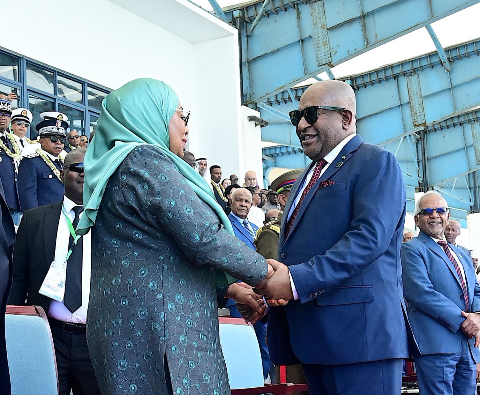 Samia at the 50th Independence Anniversary celebrations of Comoros ...