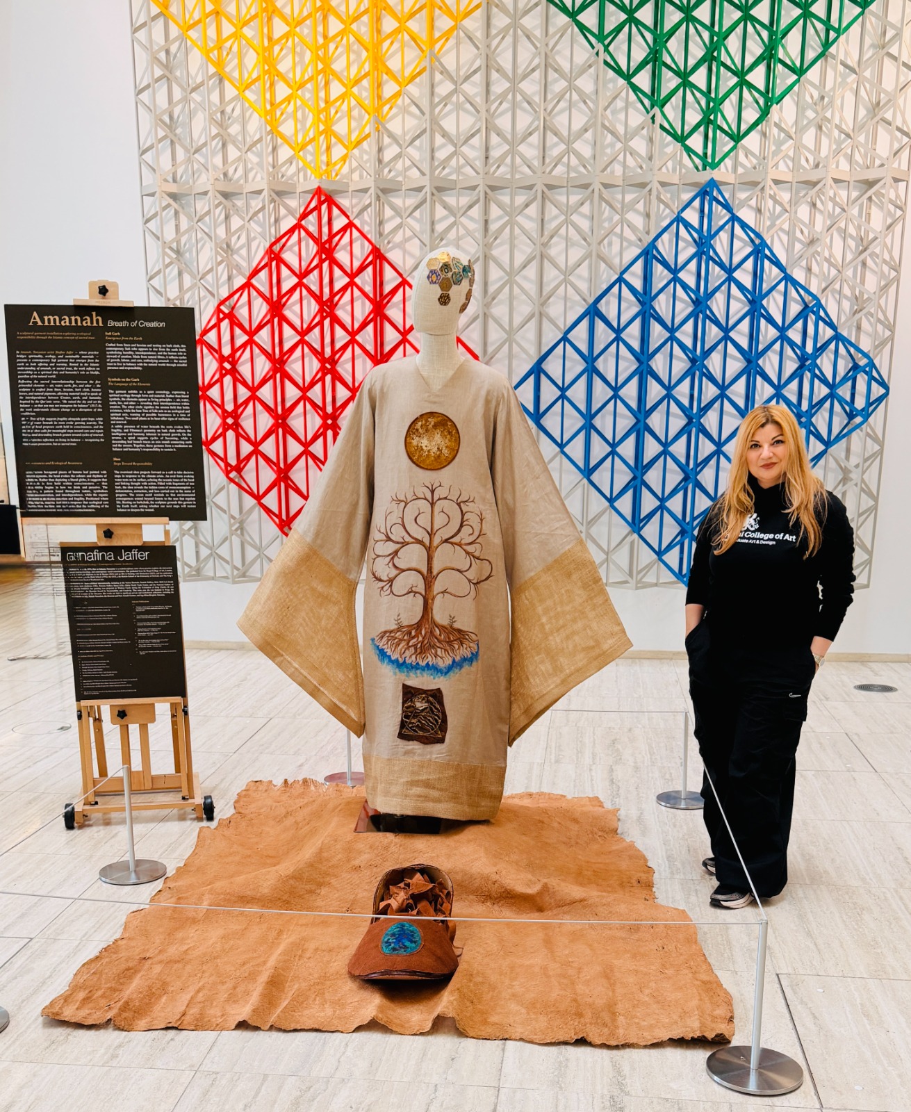 Tanzanian artist showcases sustainability installation at London ...