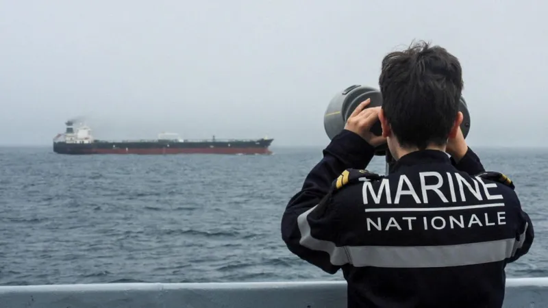 France seized sanctioned Russian oil tanker with UK help, Macron says ...